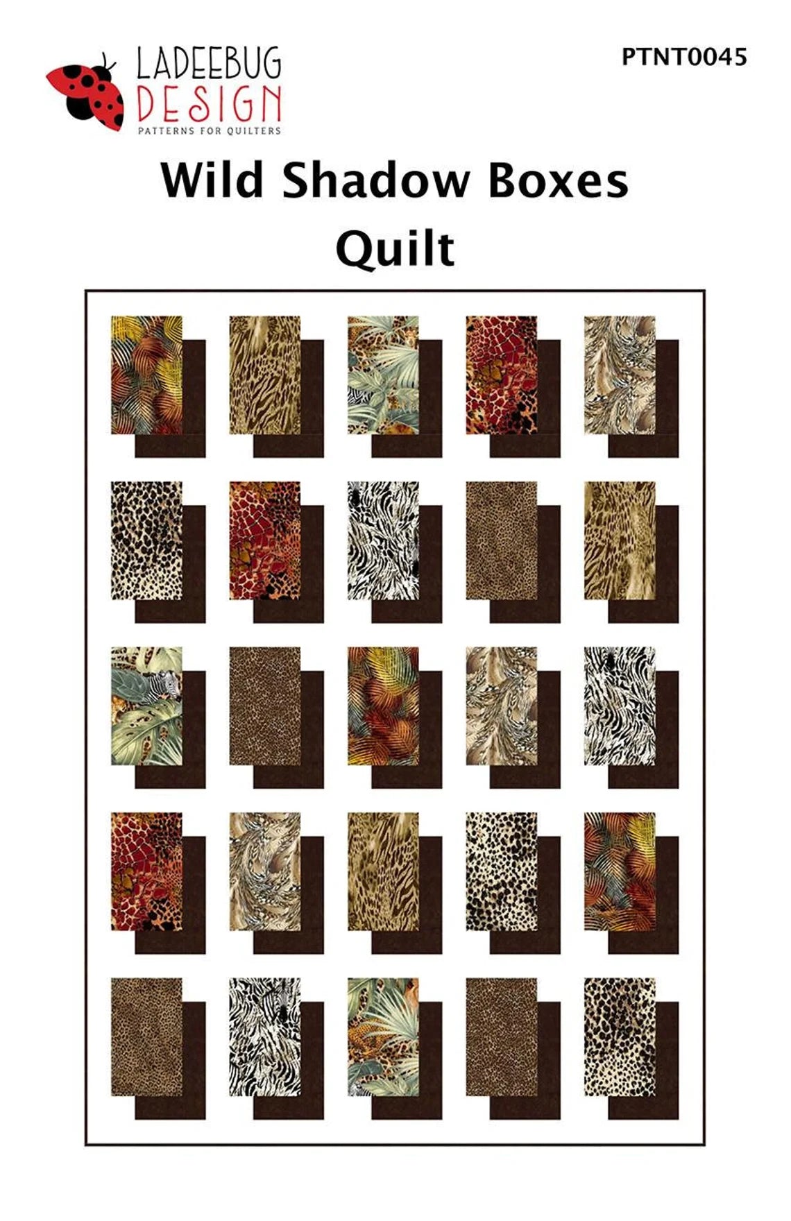Wild Shadow Boxes Quilt Pattern by Ladeebug Designs